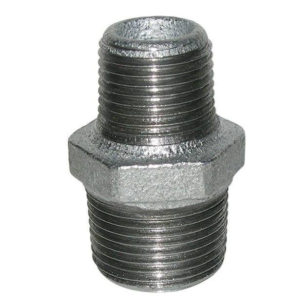 ONNLINE HEXAGON RED. NIPPLE GALV. 1x1/2 ONNLINE | Threaded Fittings ...