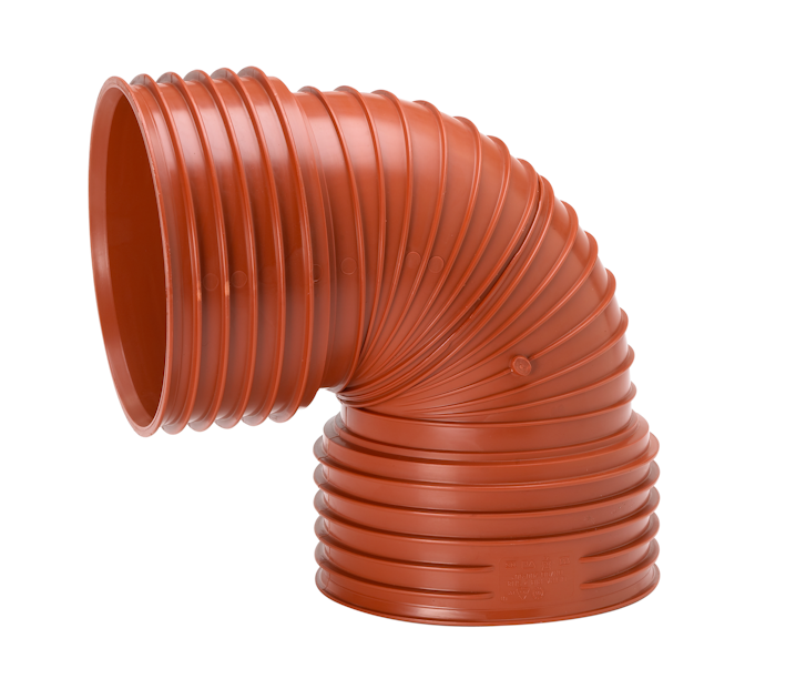 BÖJ ULTRA RIB 160X90 GR 2-MUFF PP, SN8 | Böj, Ultra RIB 2 | Onninen