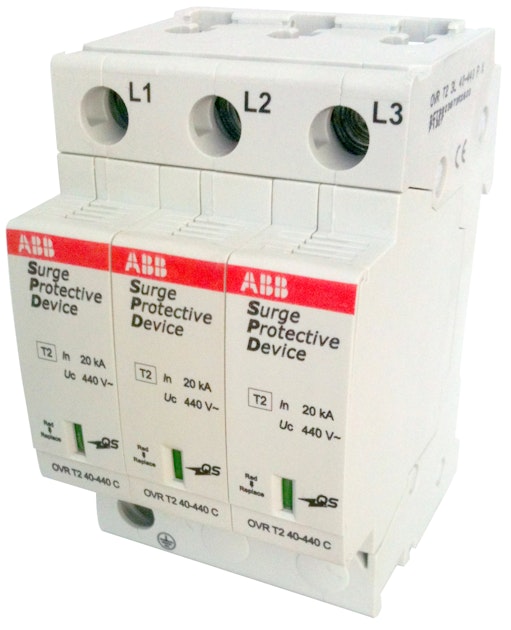 OVR T2 3L 40 440 P X, UP=1,9KV 3 pol, Imax 40kA, Uc=440V | Mellomvern ...