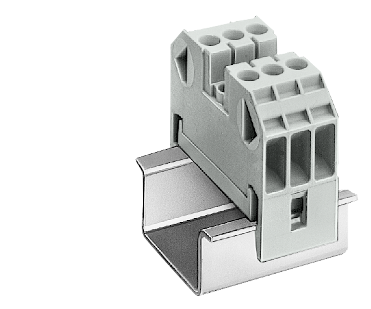 KLEMMEBLOKK 3POL 4MM2 | Rekkeklemmer 1-35 kvadrat leder | Onninen AS