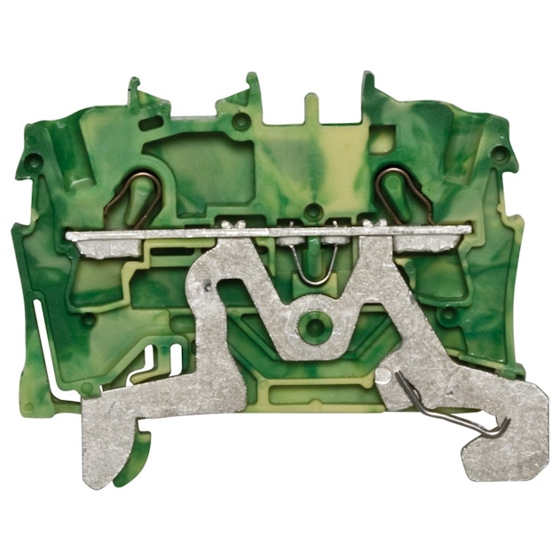 REKKEKLEMME 2 LEDER G/G 2002-1207 WAGO | Rekkeklemmer 1-35 kvadrat ...