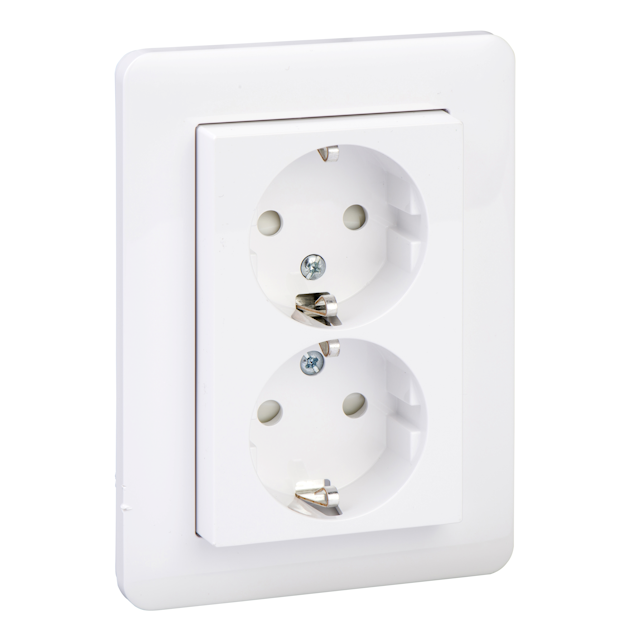 SCHNEIDER ELECTRIC SOCKET OUTLET EXXACT FRAME WHITE DIY | 25 Socket ...