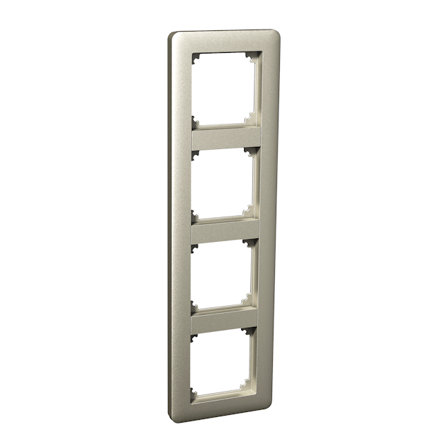 SCHNEIDER ELECTRIC EXXACT FRAME FRAME 4-V PRIMO METAL | Cover Frames ...