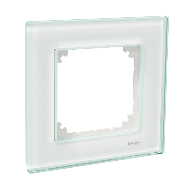 SCHNEIDER ELECTRIC EXXACT FRAME FRAME 1-V SOLID GLASS WHITE | Cover ...