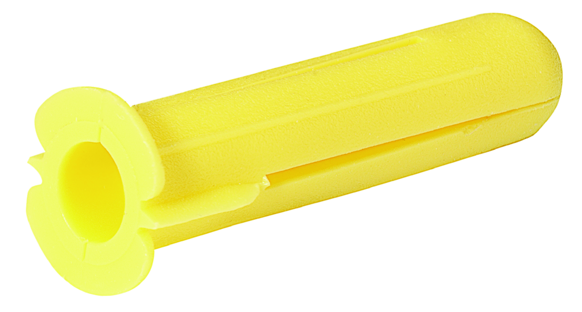 Thorsman TP1 plast plugg pakke av 20 stk (GUL) | Skrueplugger | Onninen AS