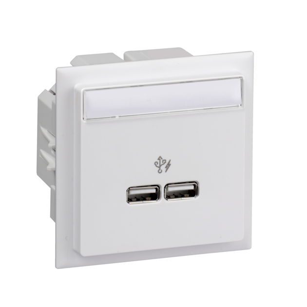 SCHNEIDER ELECTRIC TELE OUTLET THORSMAN USB CHARGE SOCKET OUTLET WHI ...