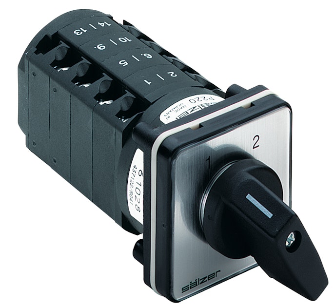 SÄLZER STAR DELTA SWITCH 3-V 25A 4-HOLE PANEL | Selector Switches | Onninen