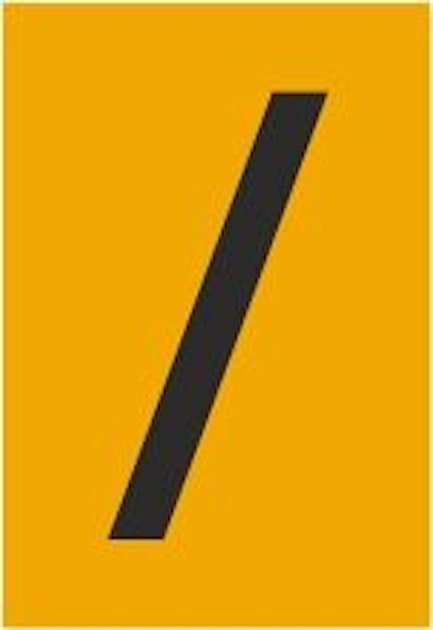 Skråstrek, Selvklebende refleks, 29x38mm | Merkeskilt | Onninen AS