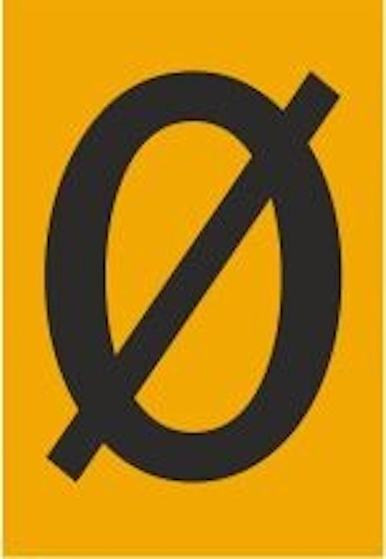 BOKSTAV - Ø, SELVKLEBENDE REFLEKS | Merkeskilt | Onninen AS