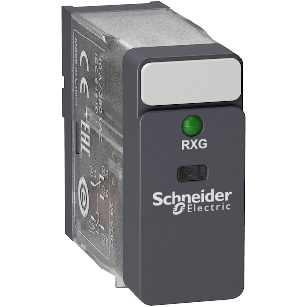 SCHNEIDER ELECTRIC PLUG-IN RELAY 12VDC 1 C/O 10A LED | Switching Relays ...