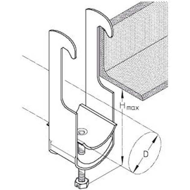 PUK CABLE CLAMP K 20 S 16-20MM | Mounting-/Row Clamp Rails And ...