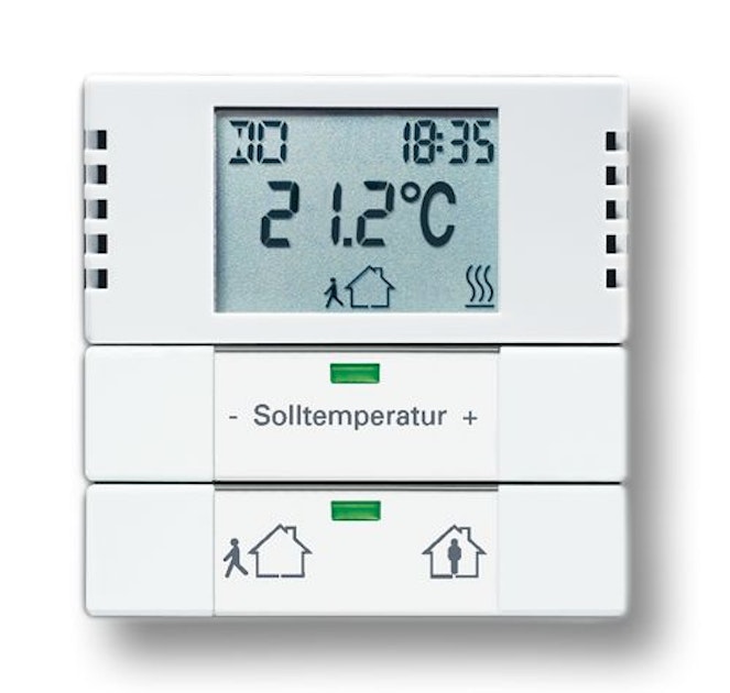 ABB ROOM THERMOSTAT IMPRESSIVO, LCD, WHITE | Installation Bus Systems ...
