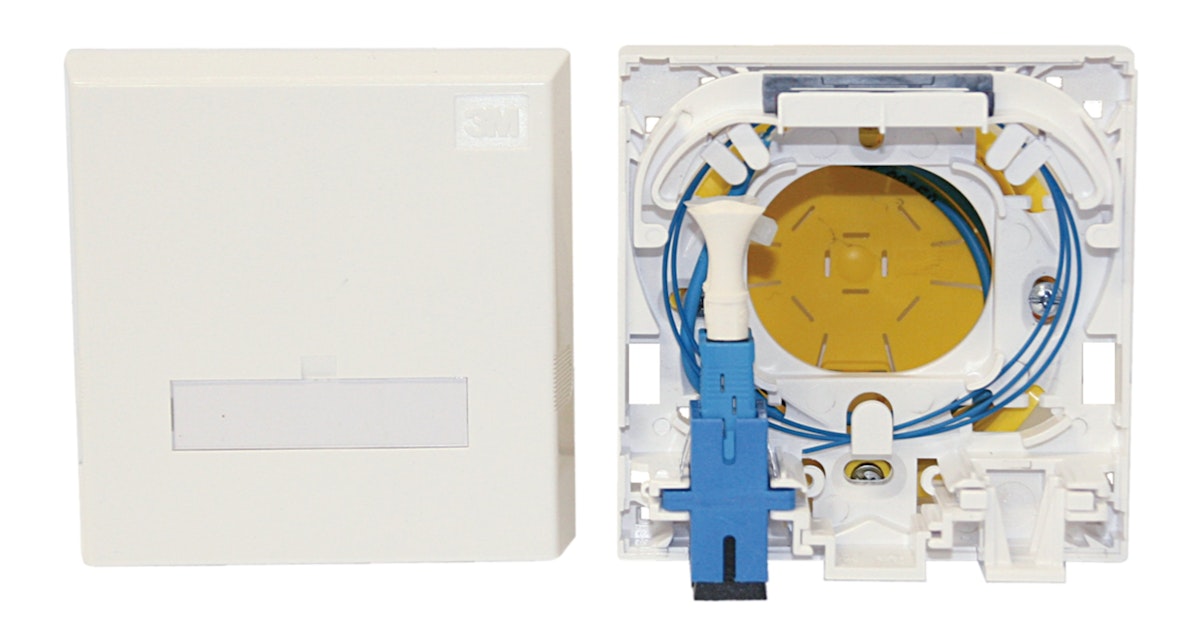 CORNING TELE OUTLET FIBEROPTIC 4XSC+RJ45 86X86MM | Fibre Optic ...