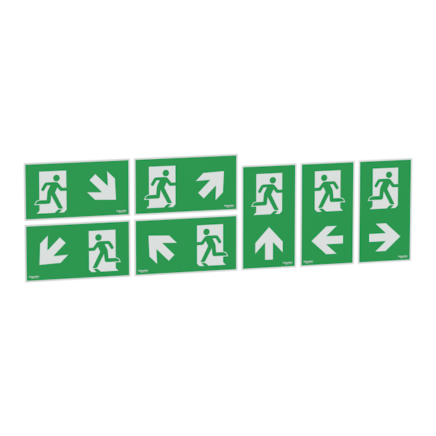EXIT SIGN EXIWAY SMARTEXIT PICTOGRAM ISO KIT 24M 45 | Merkeskilt ...
