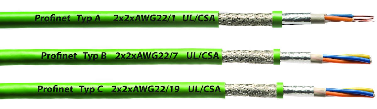 ACS AUTOMATION CABLE UL/CSA PROFINET TYPE B 2x2xAWG 22 | Bus Cables ...