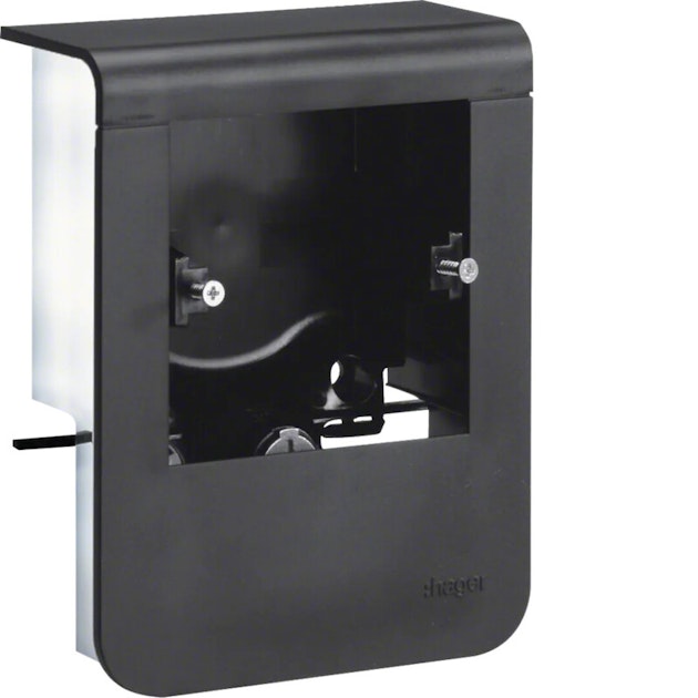 HAGER SKIRTING OUTLET BOX TEHALIT.SL SL20080 F. STARD. WA BLACK | Cable ...
