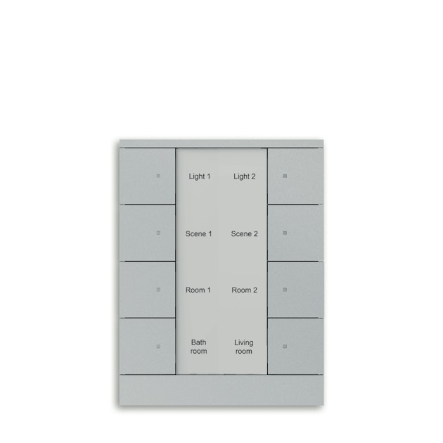 PUSH-BUTTON KNX 8-GANG ALU | Bygg EIB / KNX | Onninen AS