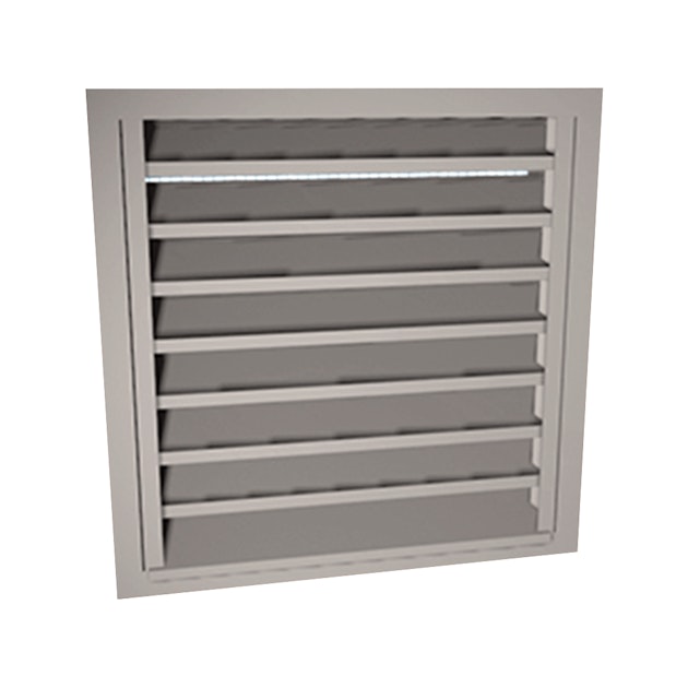 HALTON OUTDOOR AIR GRILLE USS-1000x1000, GREY | Grilles | Onninen