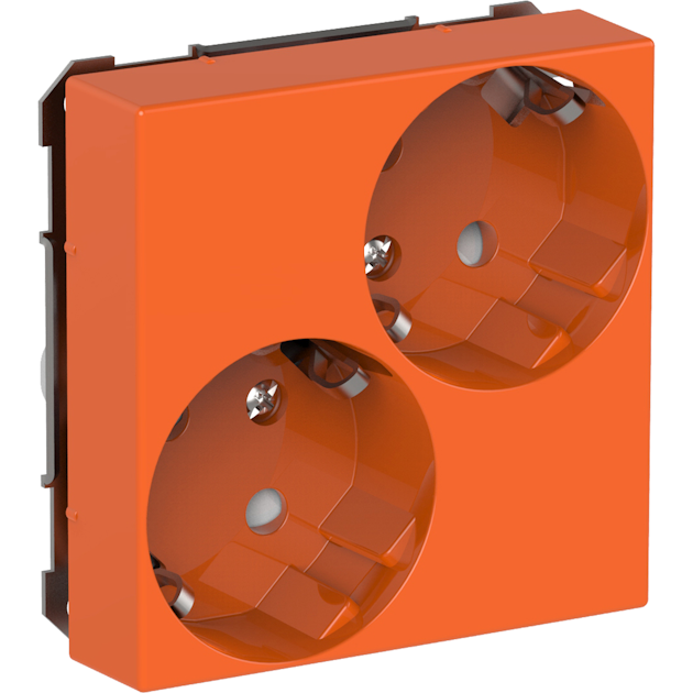 SCHNEIDER ELECTRIC SOCKET-OUTLET EXXACT 2S/16A/IP20 DIAG ORANGE | 25 ...