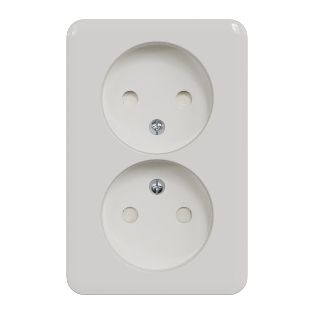 SCHNEIDER ELECTRIC SOCKET OUTLET EXXACT DOUBLE SO W/O EARTH SCREWLESS ...