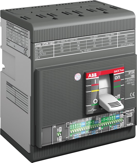 ABB MOULDED-CASE CIRCUIT BREAKER XT2S 160 EKIP LS/I IN160A 4P | Energy ...