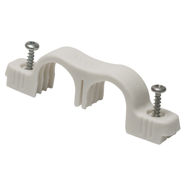 RÖRKLAMMER UPONOR 25MM DUBBEL VIT | Onninen