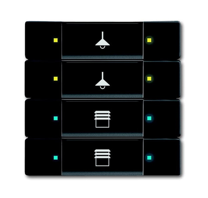 PUSH BUTTON KNX CONTROL ELEMENT 4/8GANG | Lagersalg | Onninen AS