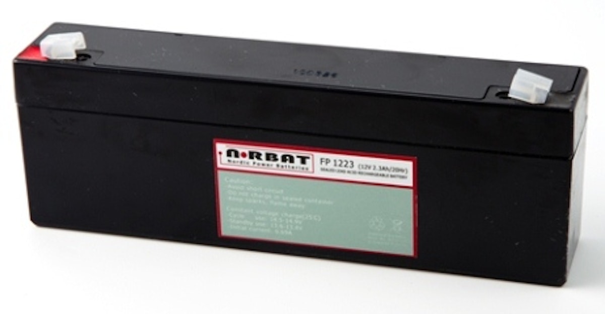 Blybatteri FP1223 12V 2,3Ah | Batterier bly | Onninen AS