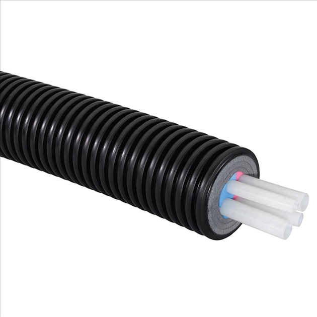 UPONOR HEATING/TAPWATER PIPE QUATTRO 2x25/25+20/175 QUATTRO | Insulated ...