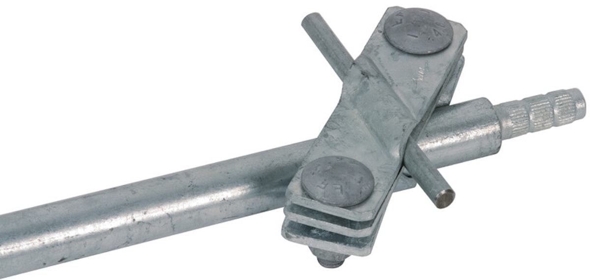 EARTHING ACCESSORY DEHN GROUND ROD CONNECTOR BRACKET | Dybdejording ...