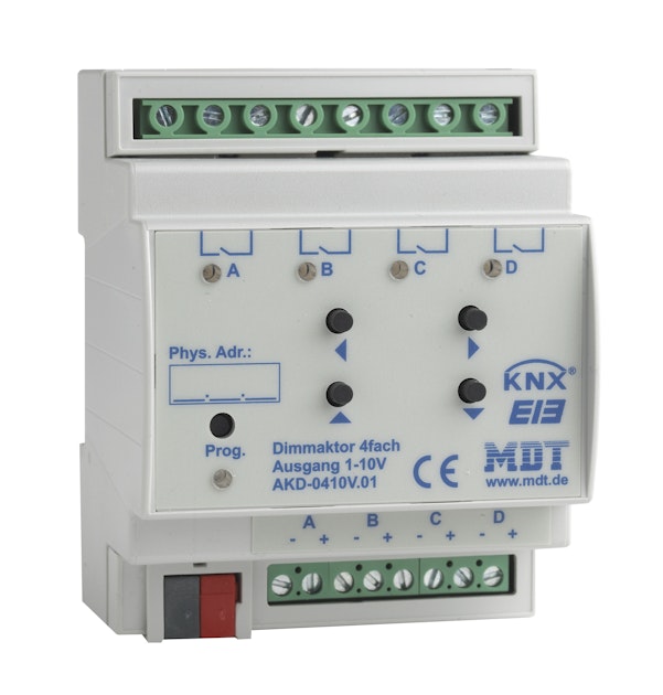 KNX DIMMER TAVLEMONTERT 4X4- 10V | Bygg EIB / KNX | Onninen AS