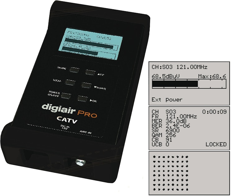 LAATUANTENNI MITTALAITE LAATUANTENNI DIGIAIR PRO CATV, MITTARI KAAP ...