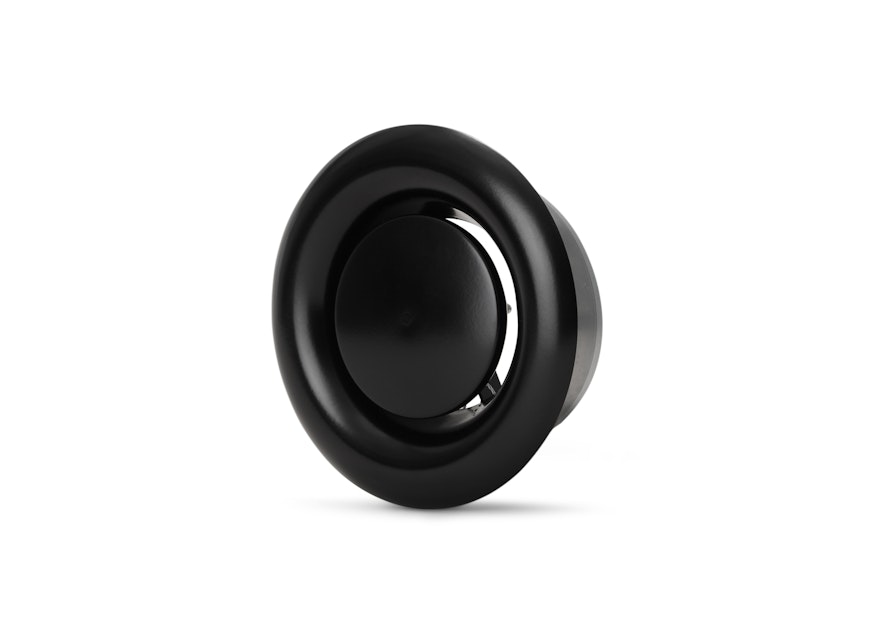 FRESH EXHAUST AIR VALVE FRESH FMLS D125, METAL BLACK | Replacement air ...