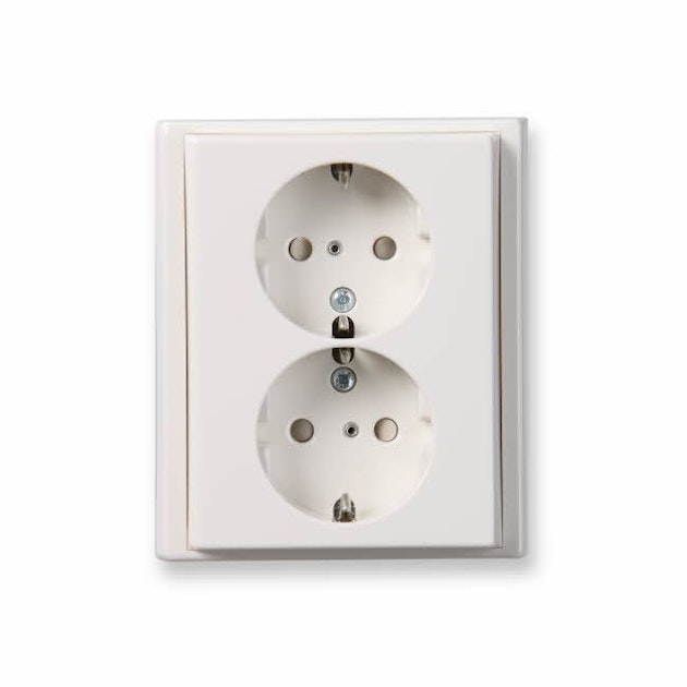 ENSTO SOCKET OUTLET INTRO SOC. OUT. 2G. WITH FRAME,WHITE | 25 Socket ...