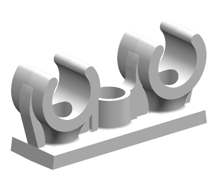 ENKO PIPE CLAMP PLASTIC 2-PIPE PIPE CLAMP CHROMED 12MM | Rörklämmor ...