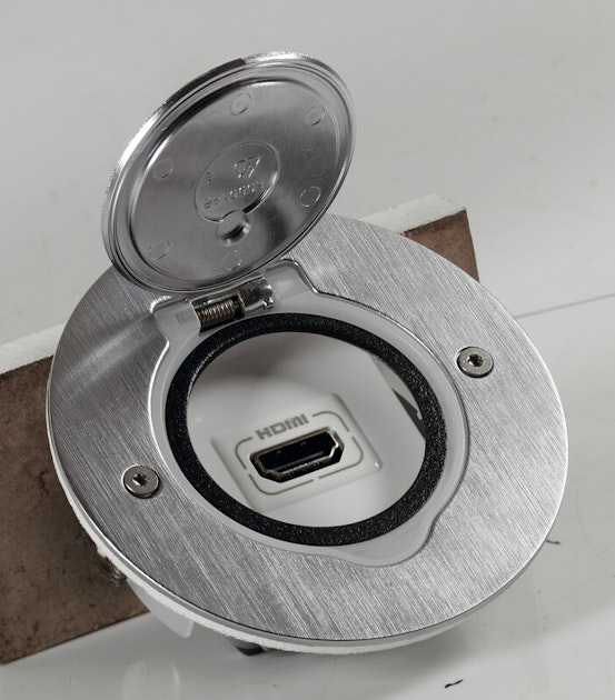 FLOOR BOX INSERT LEGRAND FLOOR ROUN RECEPTACLE S. STEEL | Tekniske ...