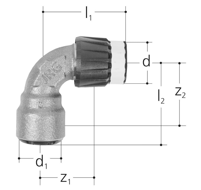 GEORG FISCHER ELBOW SUDOFIT 90 D16X12 | Multilayer Fittings | Onninen