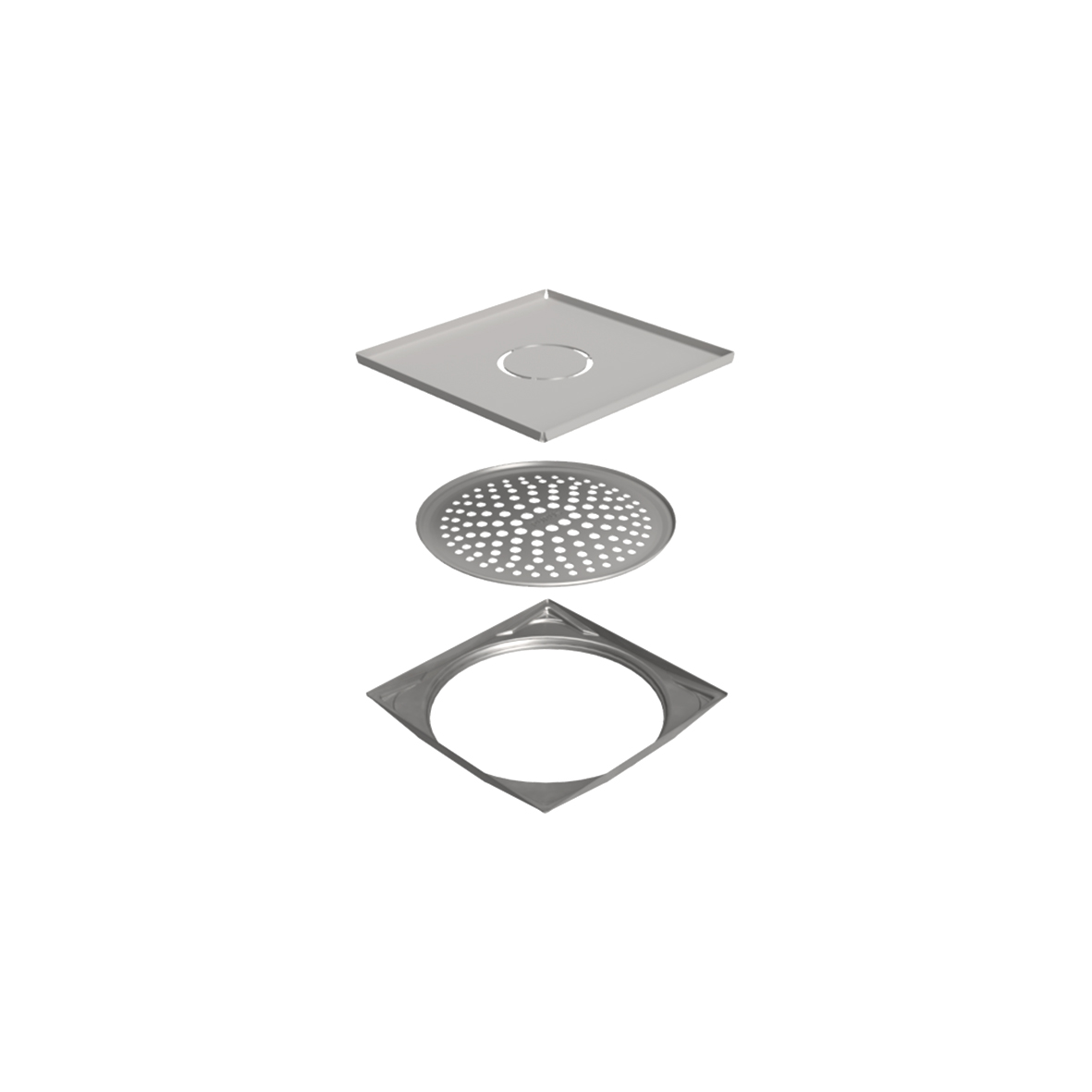 PURUS FRAME PURUS SQUARE TILE INSERT 148MM | Floor drains and ...